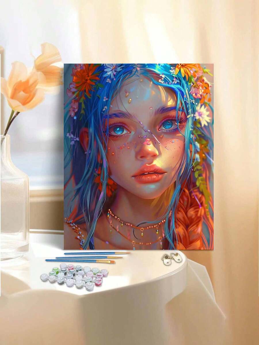 Ensemble De Peinture Numérique Diy De Personnalité De Fille De Style ...