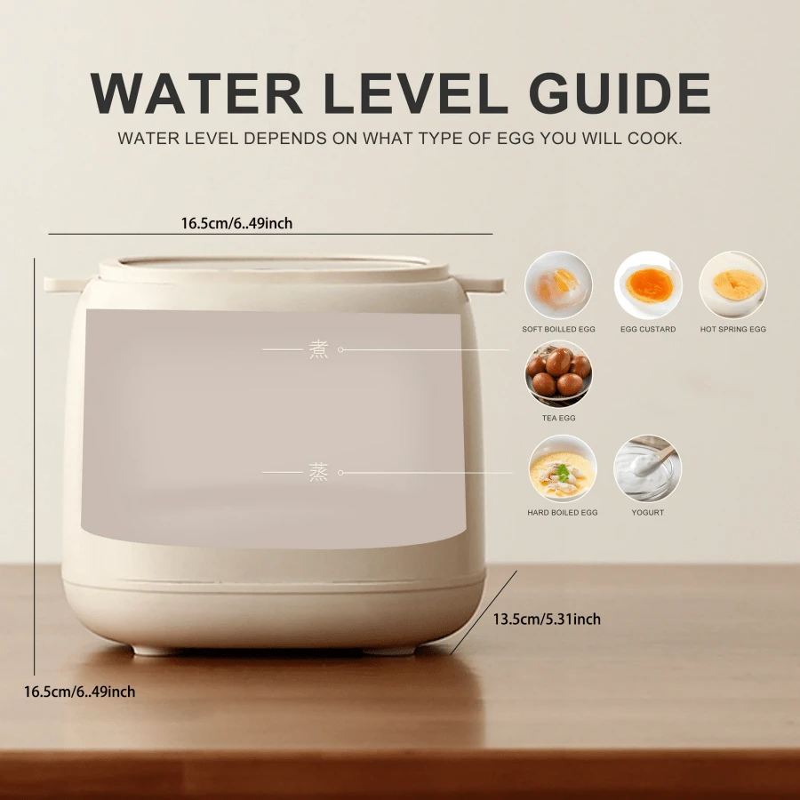 Multi-Function Egg Cooker, Small Breakfast Machine, Soft-Boiled Eggs ...