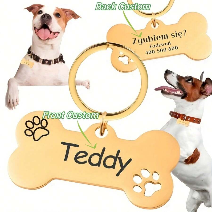 Placas de identificación para mascotas, diseños personalizados en el ...