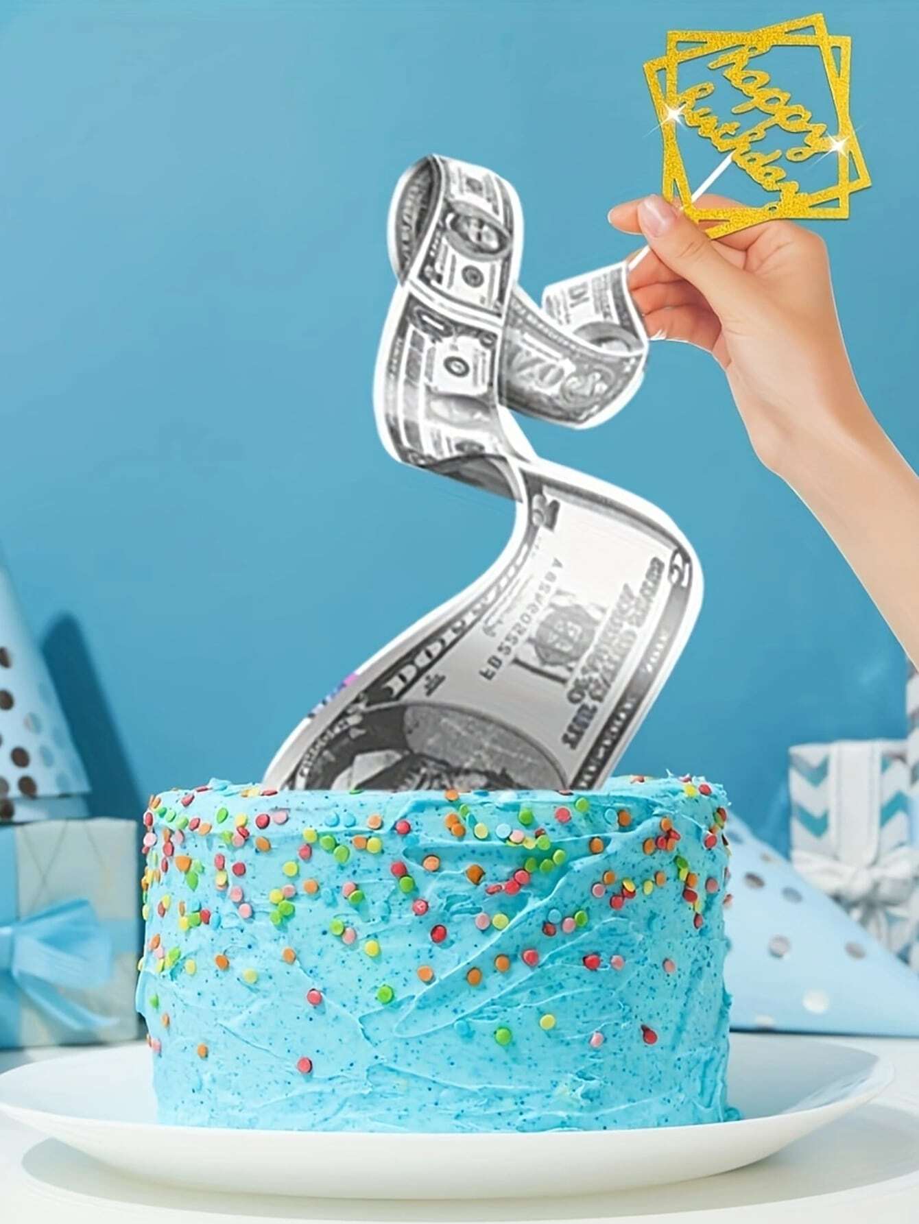 Birthday Money Box Cake Toppers, Money Cake Pull Out Kit For Birthday ...