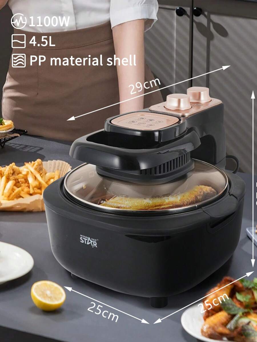 Winning Star Winning Star Airfryer 4,5L Capaciteit Multifunctionele Airfryer Geschikt voor ...