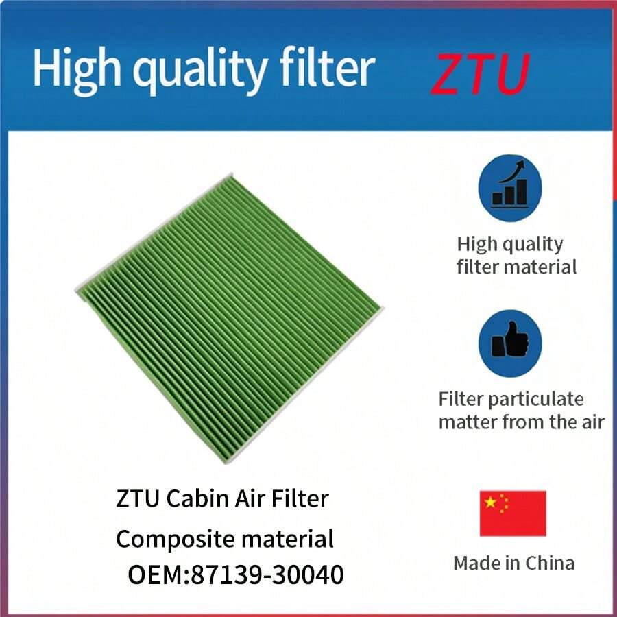 1 Stück Kabine Luftfilter, grünes Verbundmaterial, hocheffizienter ...