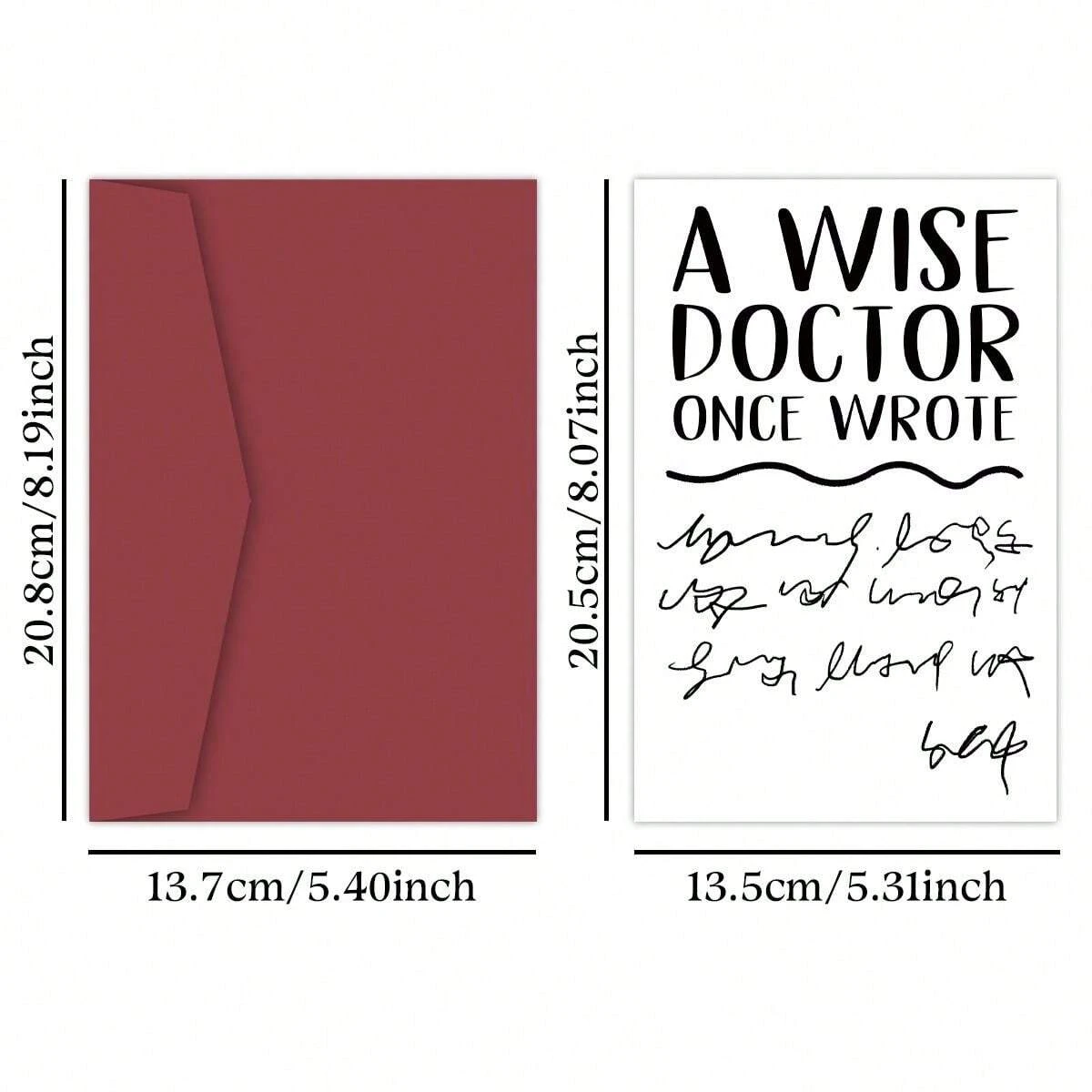 1pc Funny Doctor Graduation Card With Envelope - Perfect For Medical ...