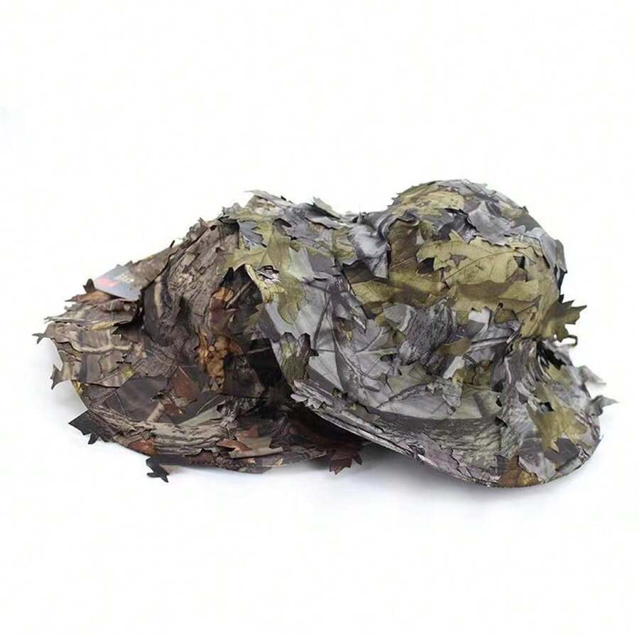 Bionic Leaf Hat Men's COS Big Brim Hat Real Person CS Game Hat Outdoor ...