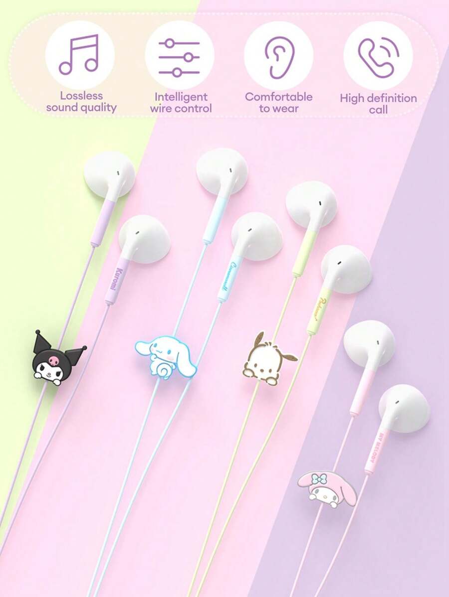 SANRIO JS-0132 POCHACCO 3.5mm In-Ear Cute Running Sport Noise ...