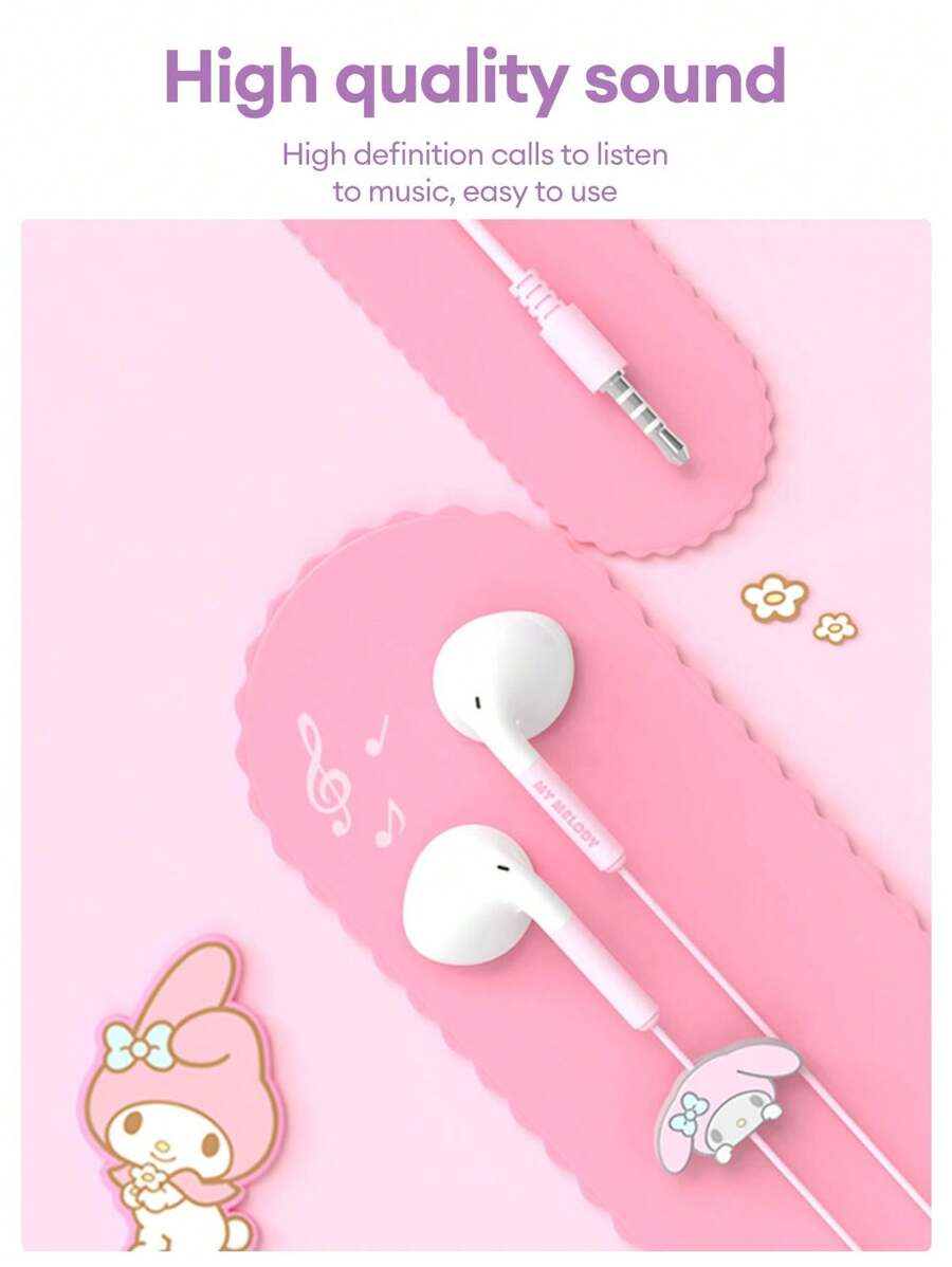 SANRIO JS-0132 POCHACCO 3.5mm In-Ear Cute Running Sport Noise ...