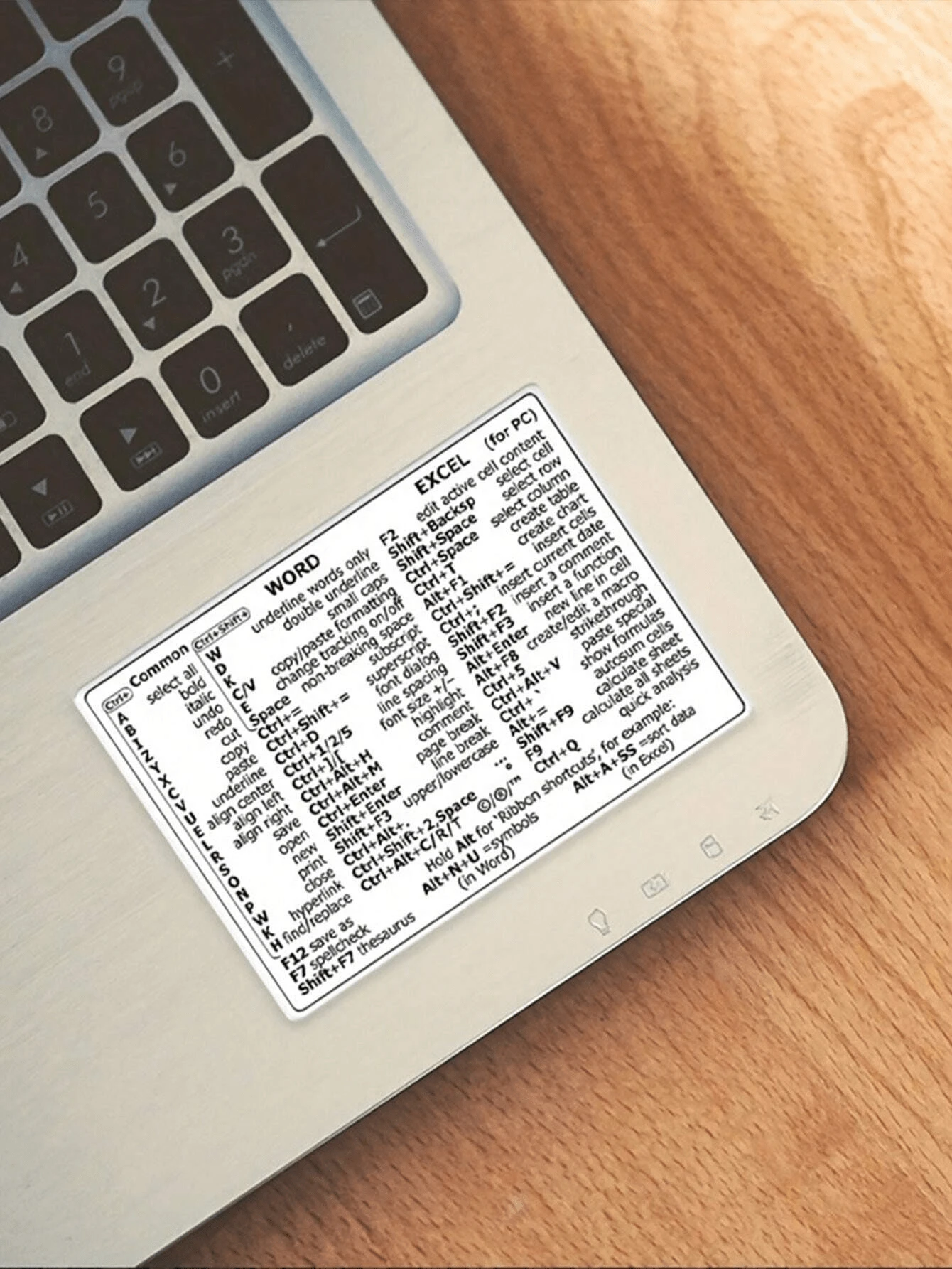 Synerlogic Word/Excel Windows Shortcut Sticker | Reference Guide ...