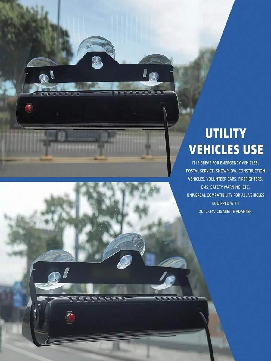 16 LED Car Strobe Flash Light RGB Changeable Auto Signal Sunlight ...