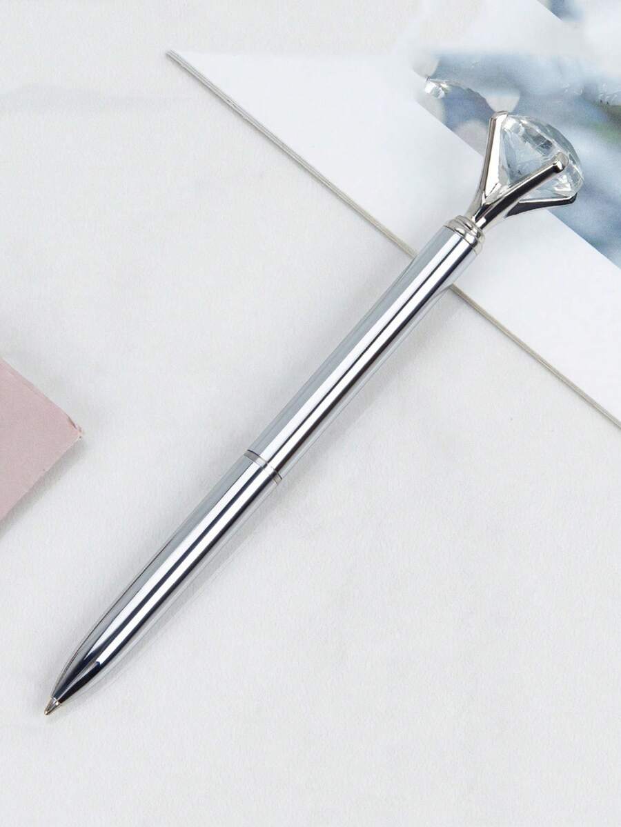 5 Large Diamond Ballpoint Pens Creative Diamond Crystal Head Ballpoint ...