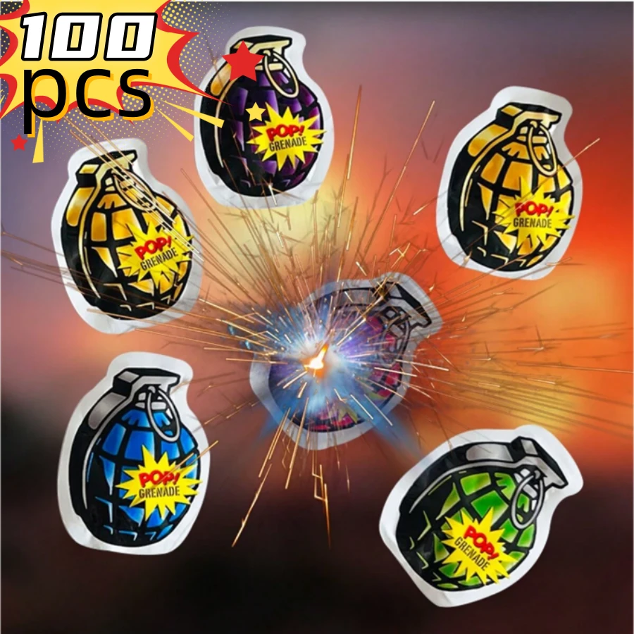100pcs Realistic Hand Grenade Fart Bombs, Safer Than Firecrackers, Self ...