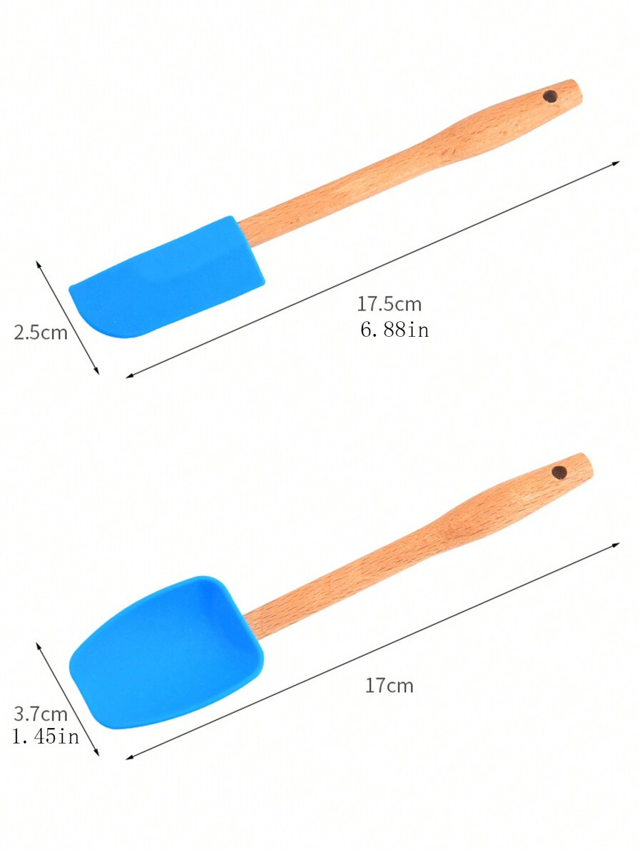 Silicone Mini Spatulas 3 Packs Scrapers With Handle For Kids Cooking Rubber Spatulas Kitchen ...