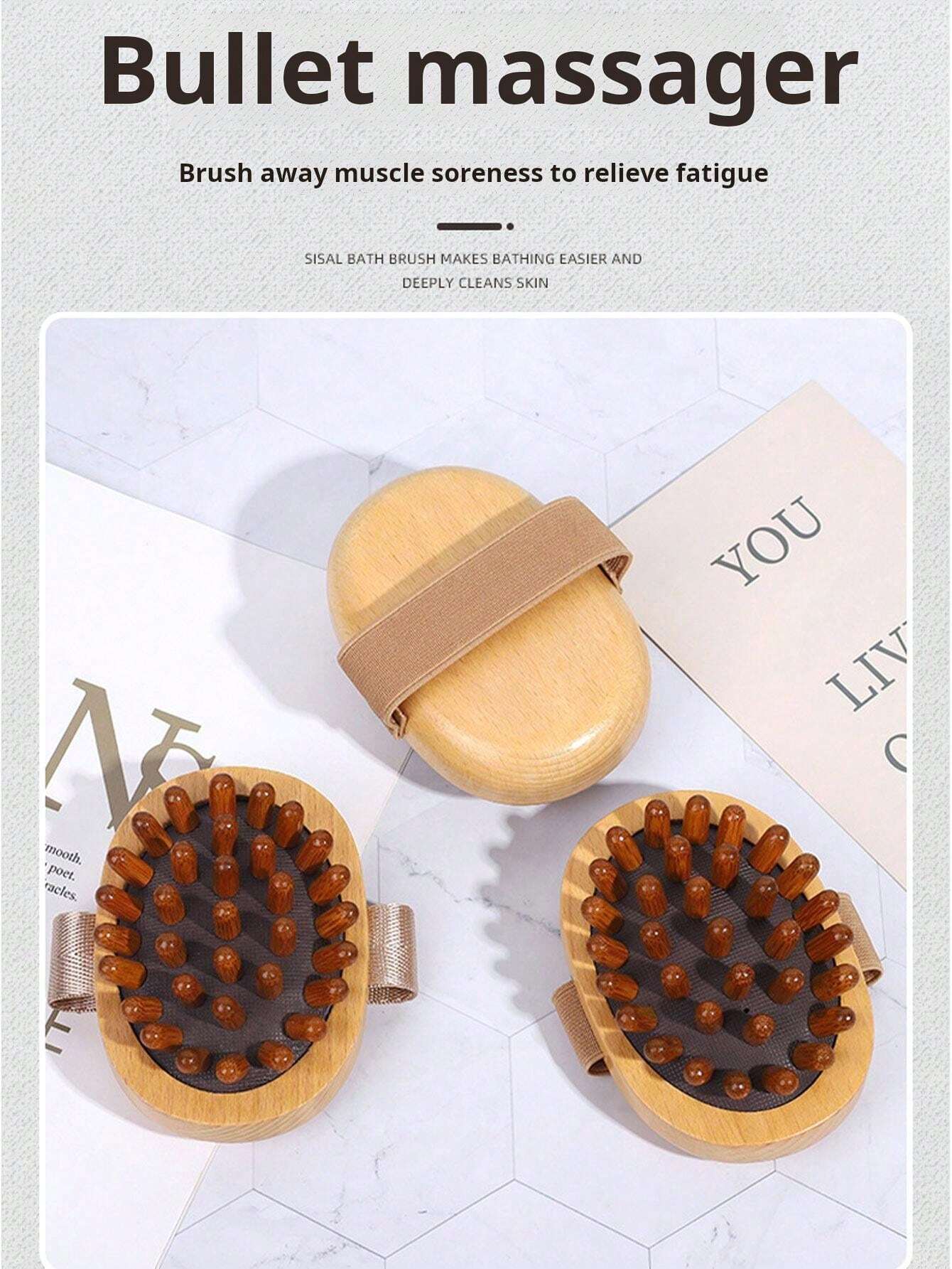 1PC Meridian Brush Whole Body Point Dredge Flapper Back Scrapping ...