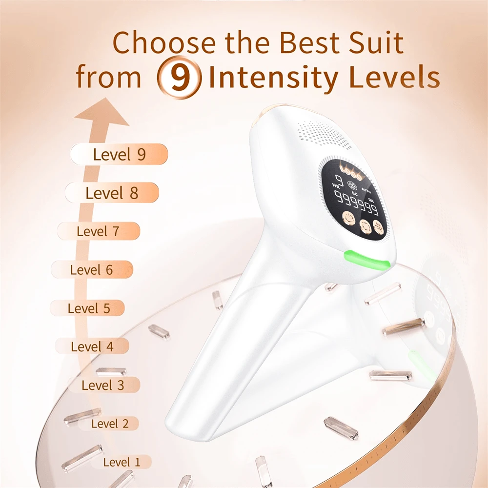 (EU Plug )Painless Epilator,Laser Hair Removal Device, IPL Hair Removal ...