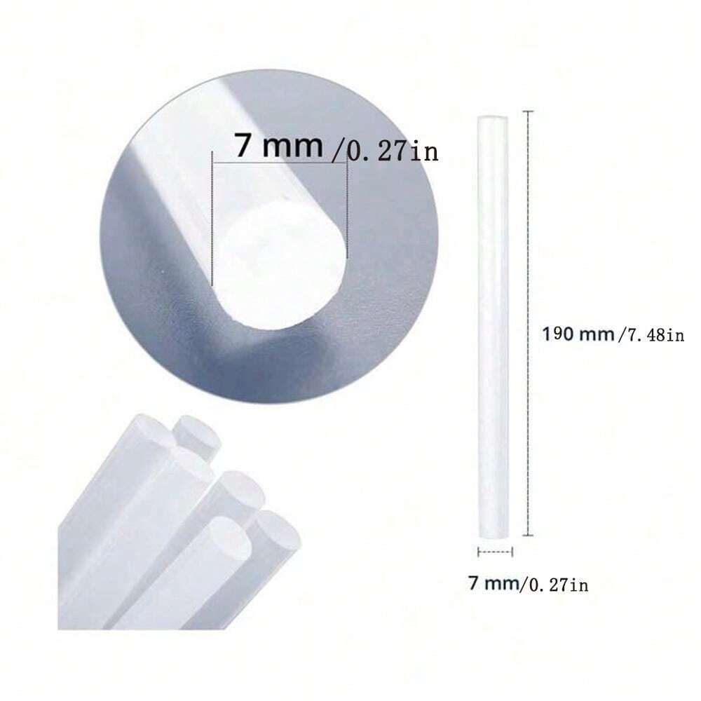6/10/12/24/50/100PCS 0.27x7.48 Inch Transparent Hot Melt Glue Sticks ...