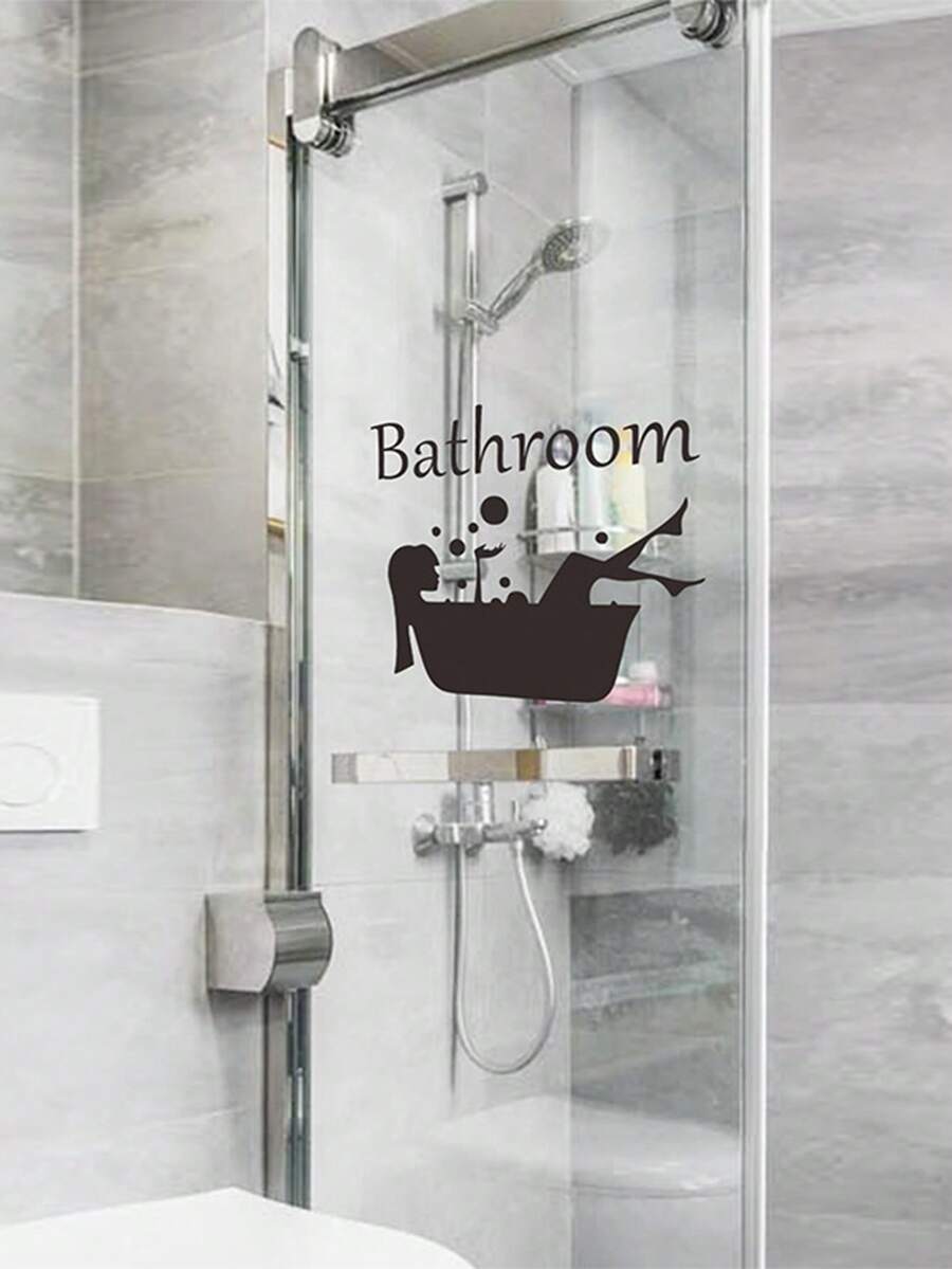 Wall Sticker 15Cm*21Cm Beauty Bathroom Wall Sticker For Bathroom Door ...