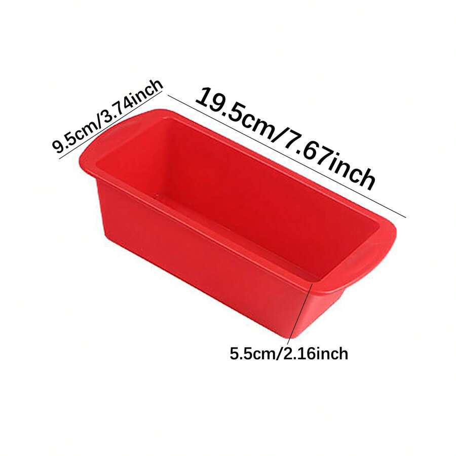 3pcs Silicone Bread Baking Molds, Non-Stick Coating Toast Loaf Pan Cake ...