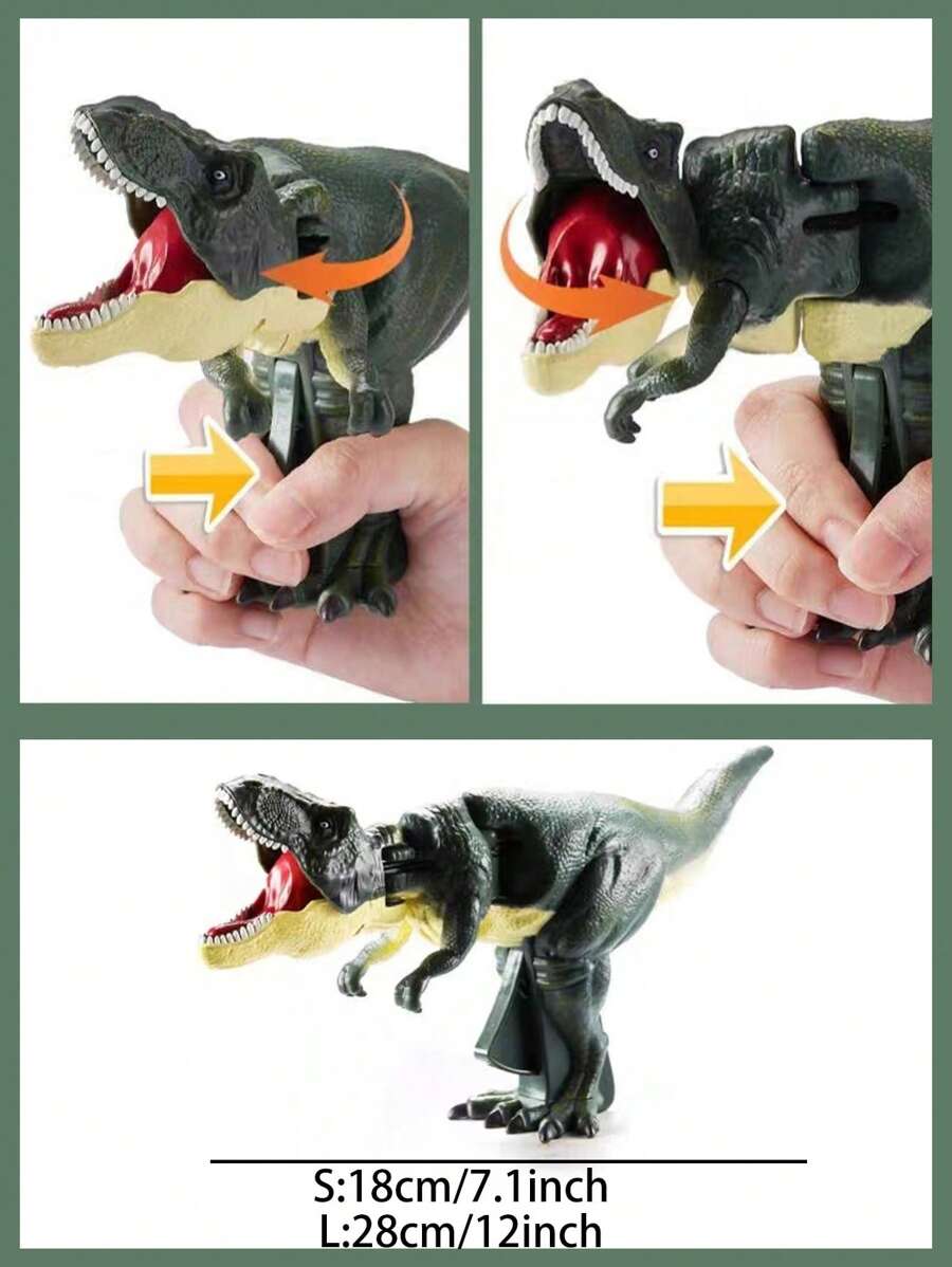 1pc Automatic Tyrannosaurus Rex Dinosaur Figure That Bites When ... 1pc Automatic Tyrannosaurus Rex Dinosaur Figure That Bites When ...