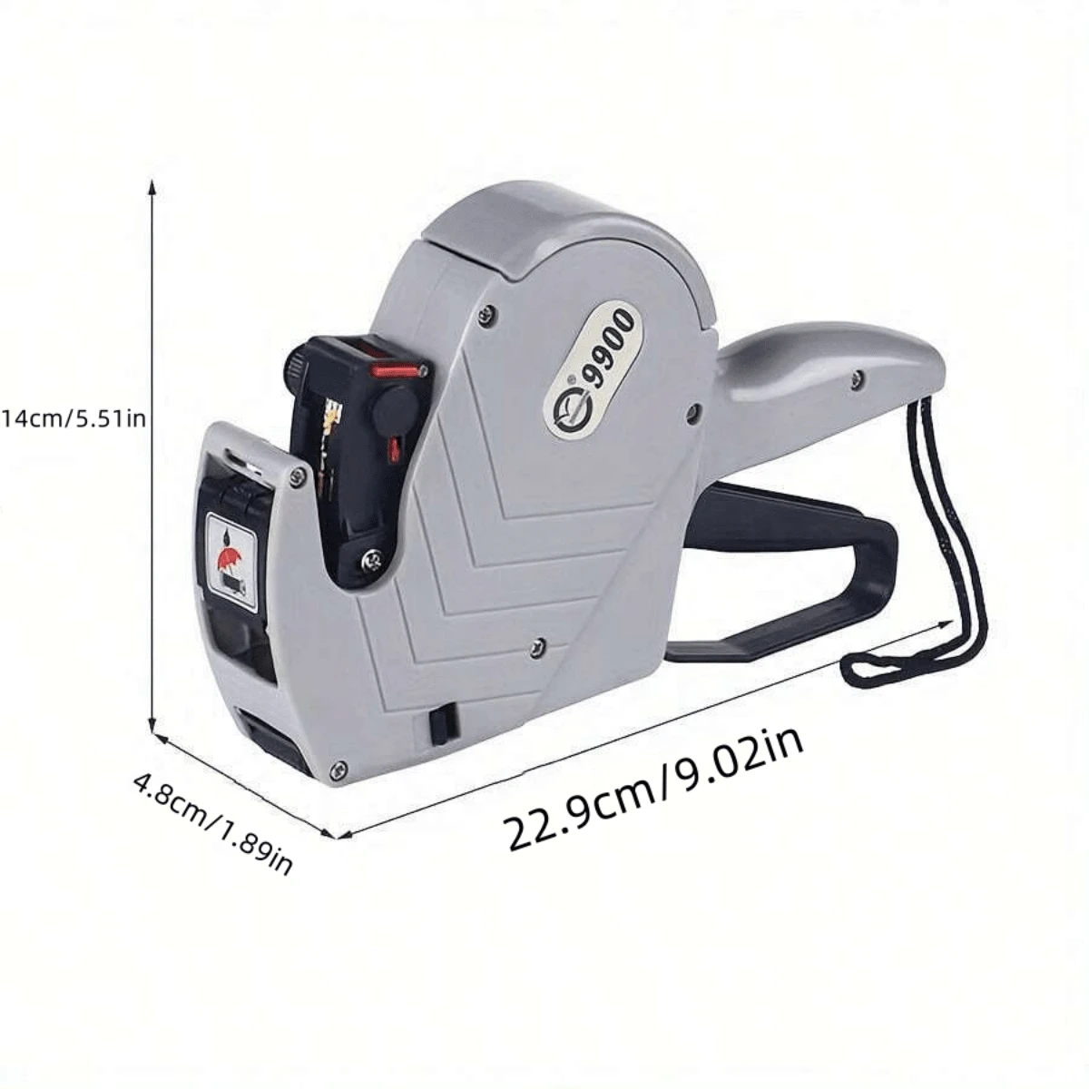 1pc Single Row 8-Digit Price Tag Gun And Ink Roller, Pricing Barcode ...