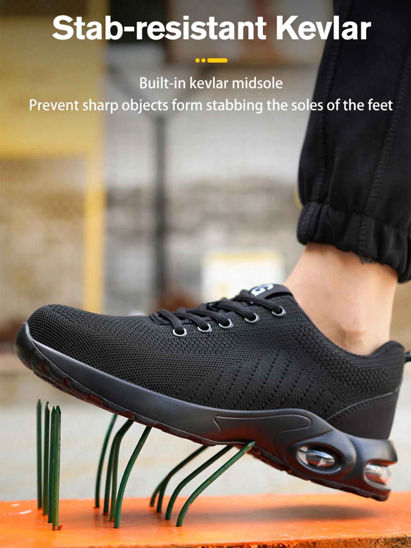 Women's Safety Work Shoes, Lightweight Athletic Type, Breathable, Steel ...