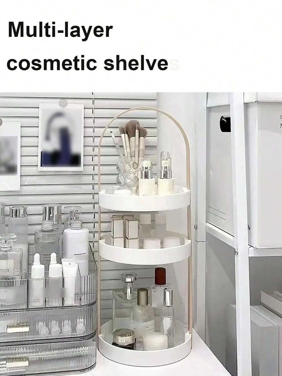 3-Layer Makeup And Skin Care Organizer,Bathroom Organizer- Standing ...