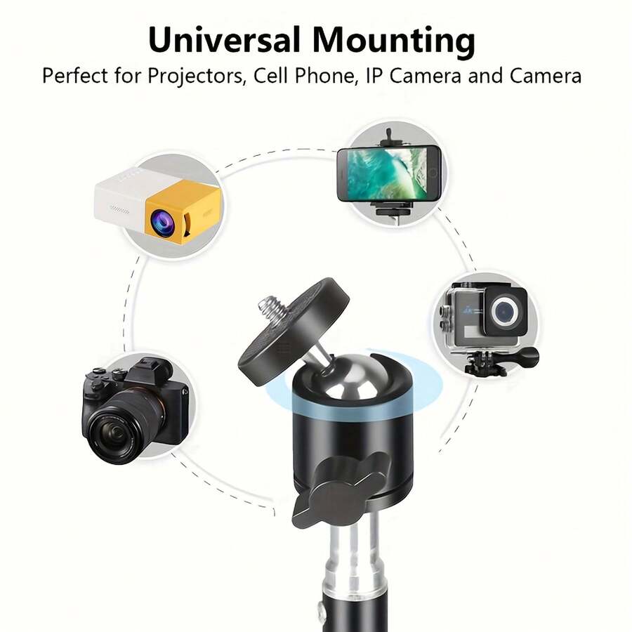 43/63/82 Inch Universal Projector Tripod, Expandable Aluminum Alloy ...