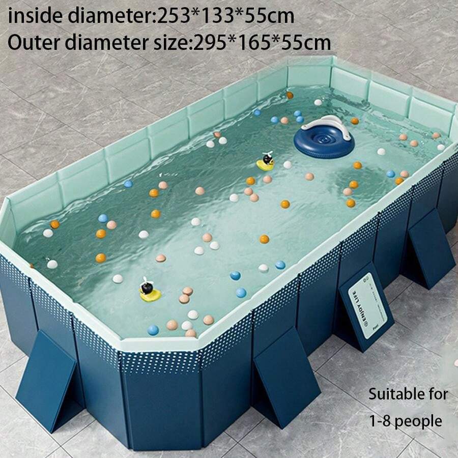 AOTO Extra-Large Family Swimming Pool, Non-Inflatable Foldable Hard ...