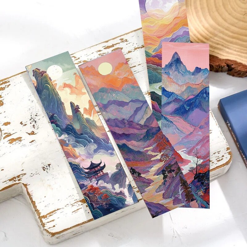 30pcs Dreamy Forest Scenery Graffiti Bookmarks DIY Decoration Cards ...