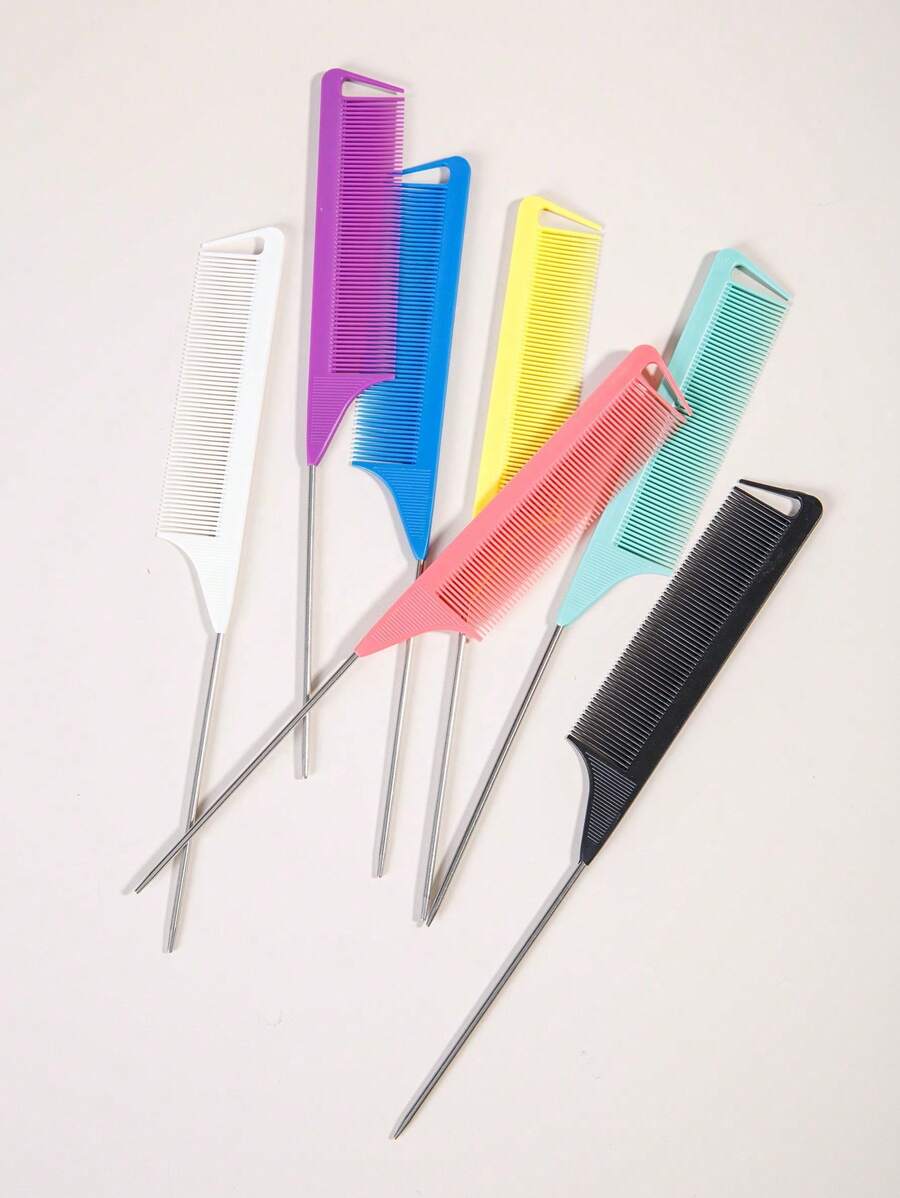7-Piece Or 1-Piece Professional Point-Tailed Comb Pin-Tailed Comb Rat ...