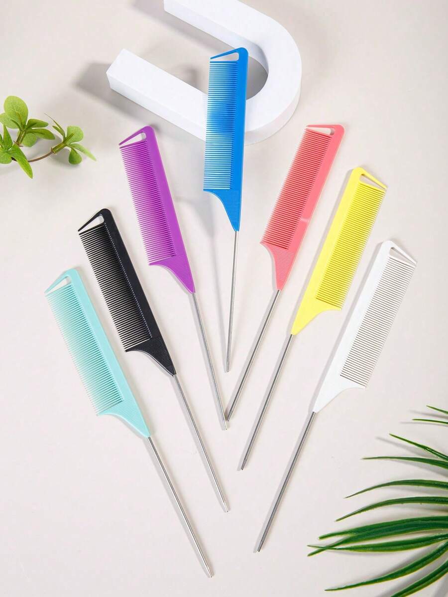 7-Piece Or 1-Piece Professional Point-Tailed Comb Pin-Tailed Comb Rat ...