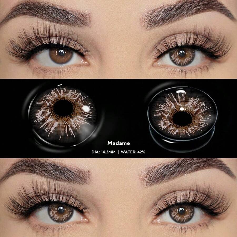 Coloured Contact Lenses 1 Year Disposable Contact Lenses For Make-Up ...