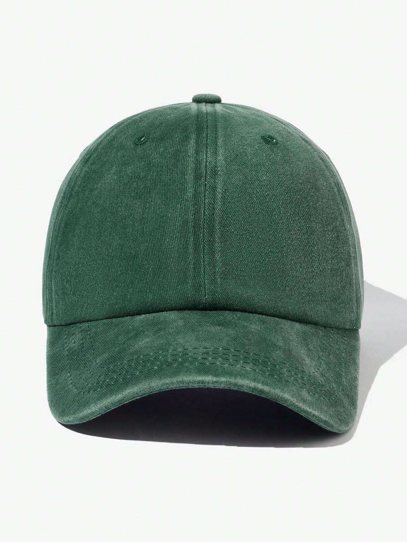 1pc Men's Solid Color Simple Baseball Cap, Adjustable Sun Hat For ...