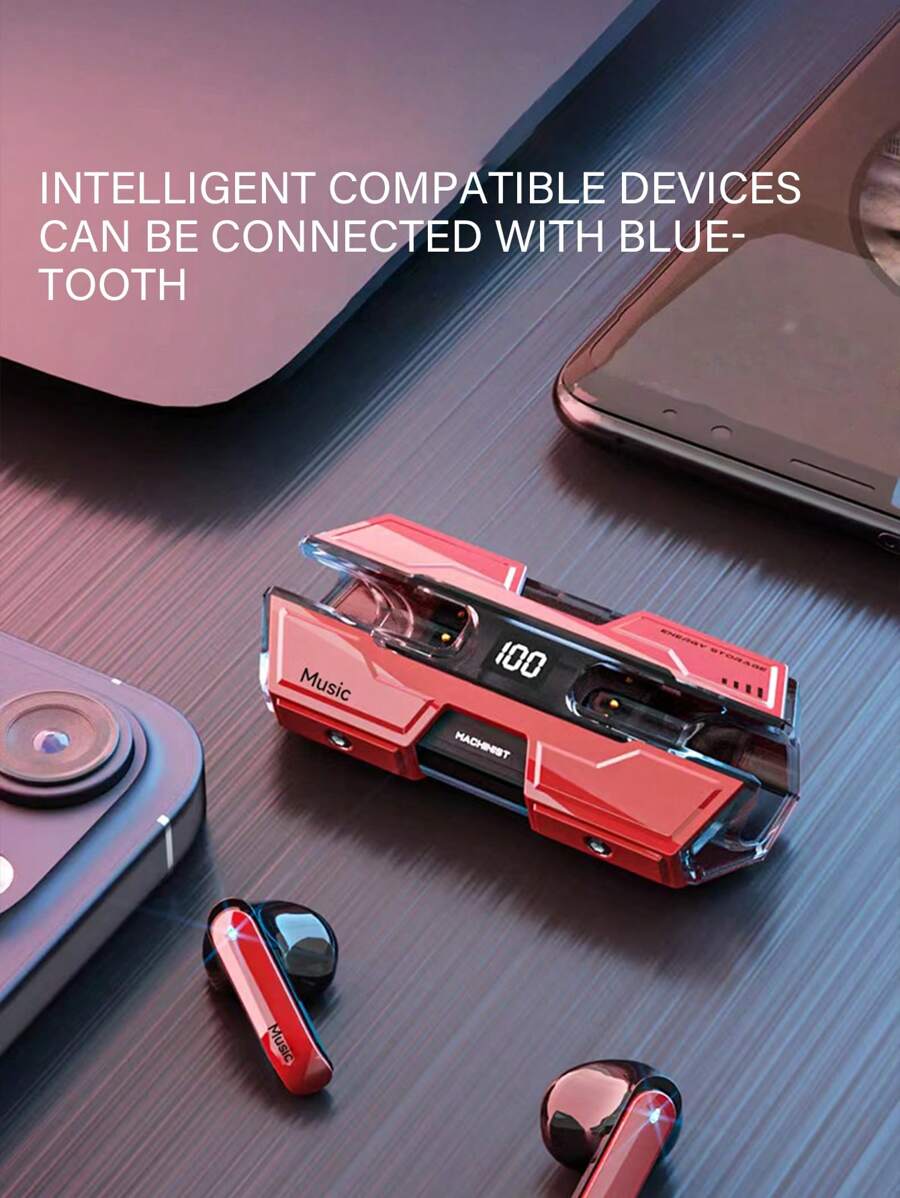 TC-04 Mecha Bluetooth Earphones With High Definition Sound Quality ...