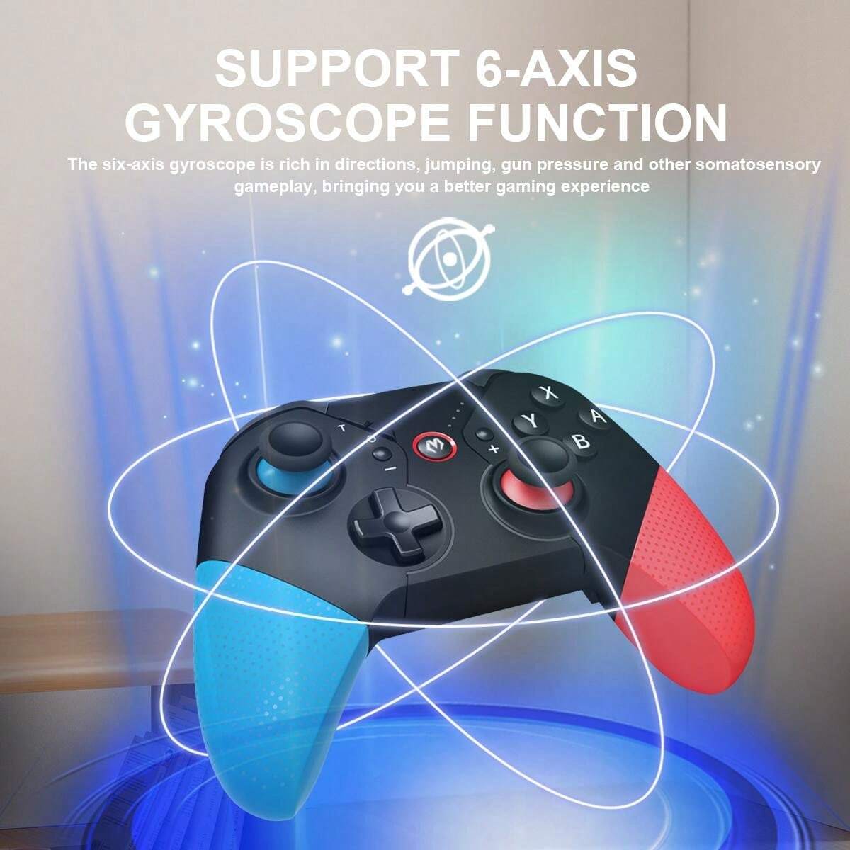 Controller di gioco senza fili TOPWOLF con doppio interruttore di vibrazione, compatibile con ...