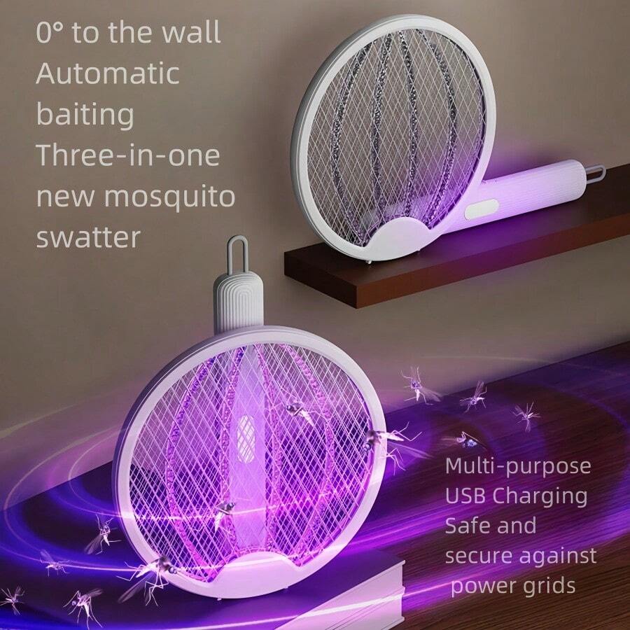 A New Rotating Collapsible Electric Mosquito Beat Rechargeable Light ...