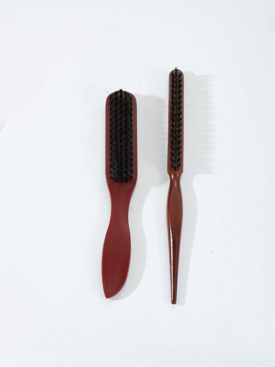 Bristle Slick Back Teasing Hair Brush Set,2pcs Rat Tail Pick For Hair ...