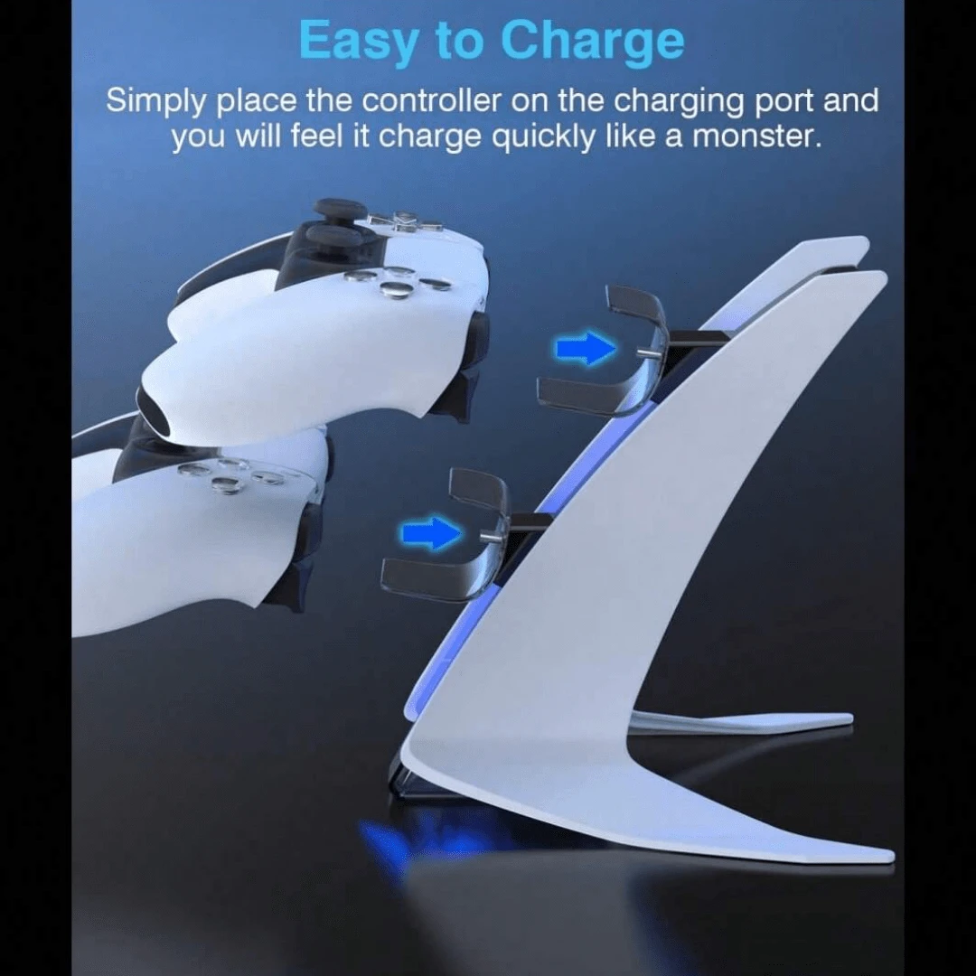 PS5 Controller Charging Station With Protection Chip LED Indicator ...