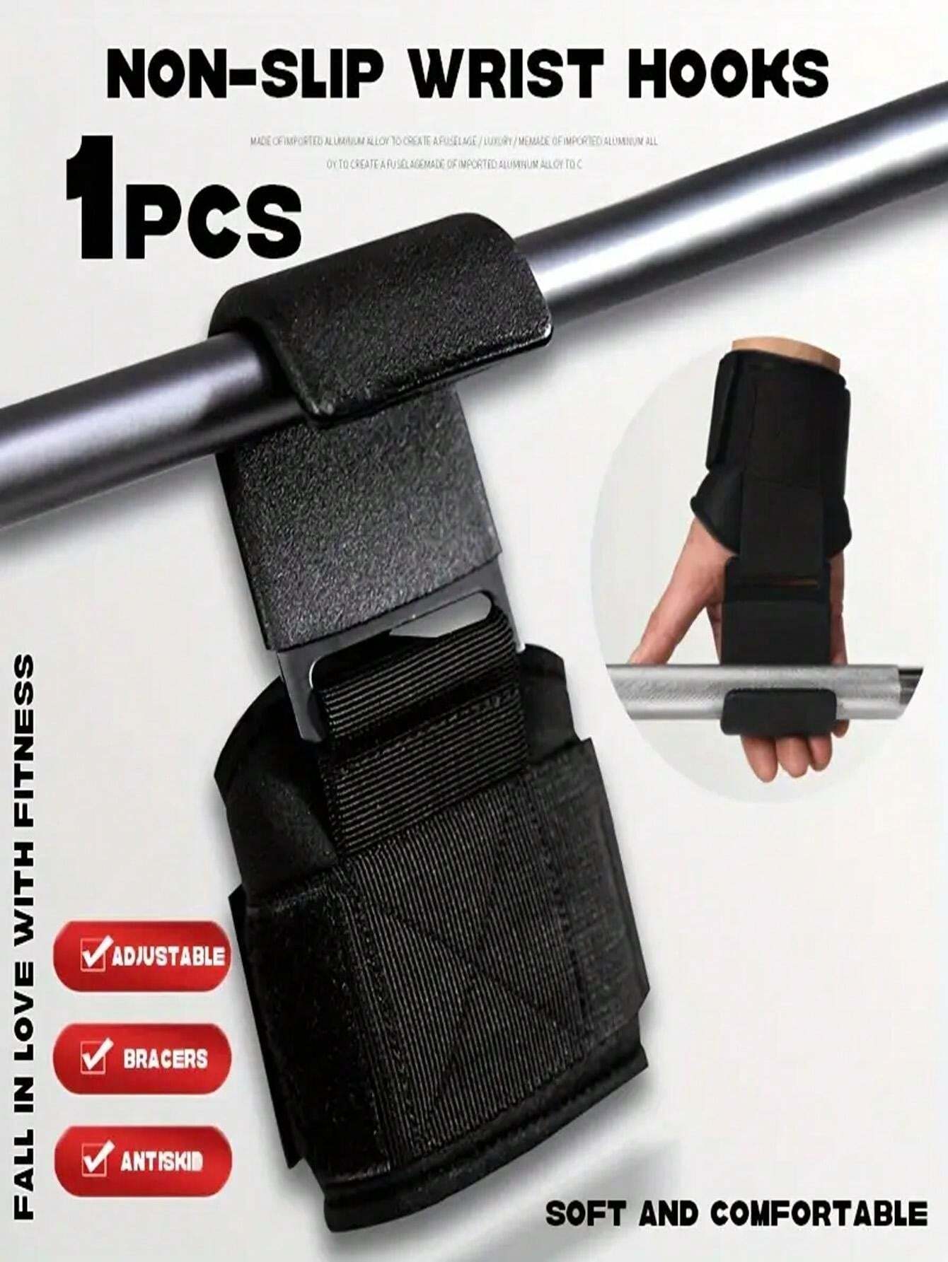 1pc Gym Lifting Wrist Strap, Universal Hook And Loop Wristband, Pull ...