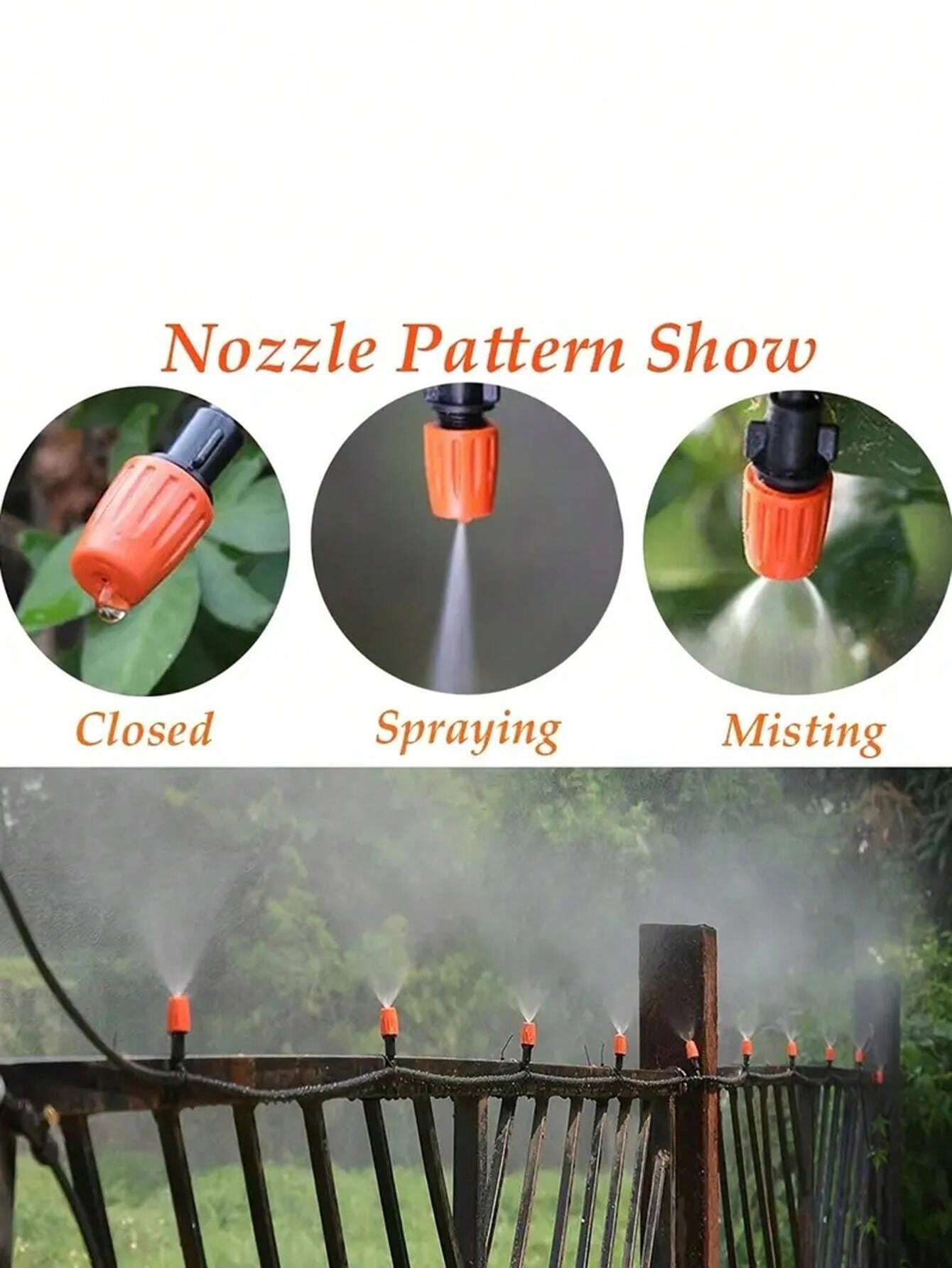 15pcs Garden Irrigation Drip Irrigation Spray Nozzle, Adjustable Micro ...