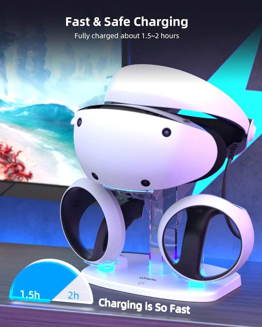 Charging Station For PSVR2, PS VR2 Controller Fast Charger Dock With ...