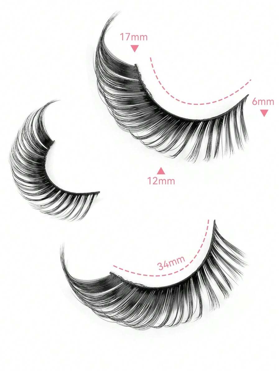 DIY Eyelash Extension Set C Curly, Dense, Naturally Curved Full Eye ...