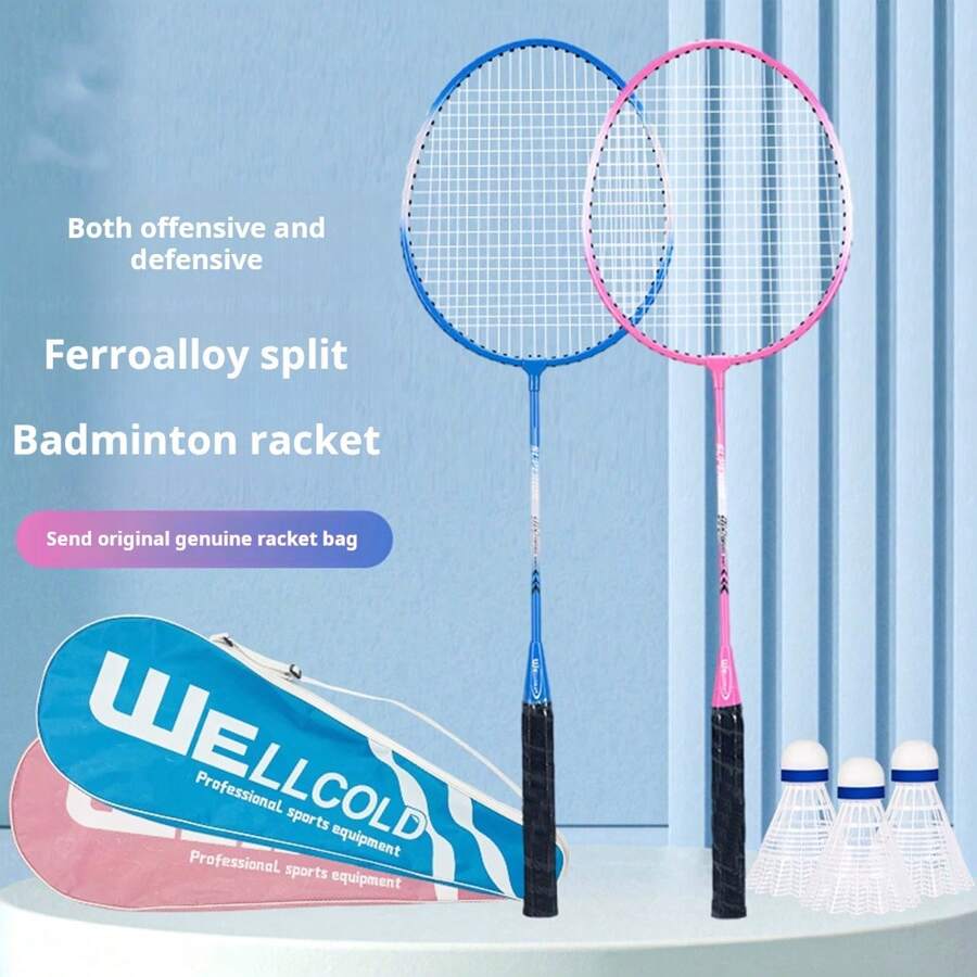 2pcs/Set Beginner Woolen Badminton Racquets Unisex Sports Training ...
