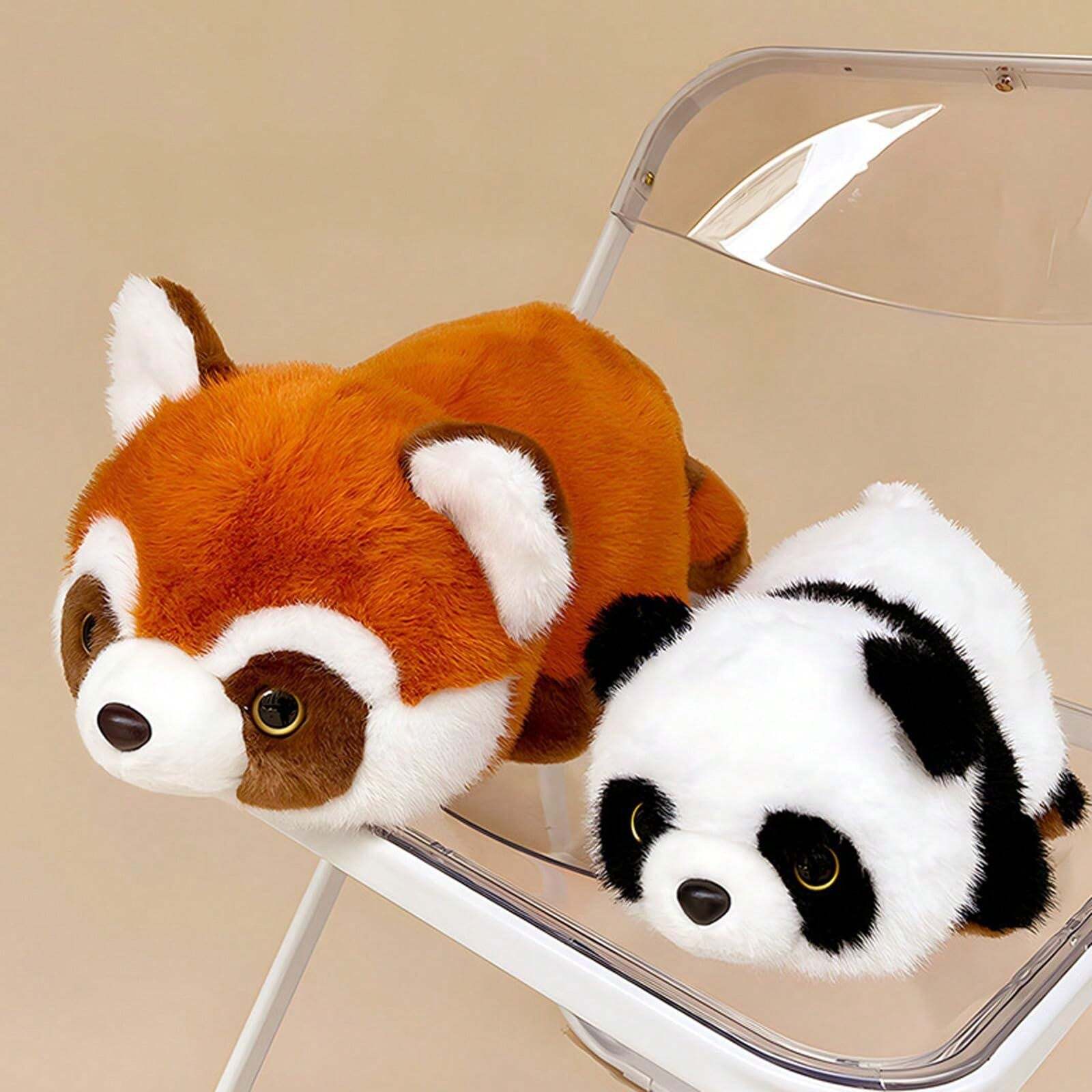 Reversible Panda Plush Toy, 2 In 1 Small Panda To Big Panda Stuffed ...