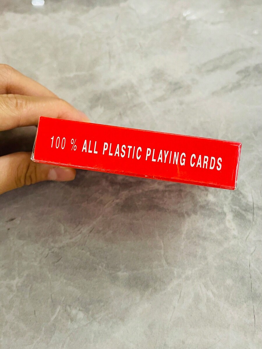 Red Single Deck Set 55 Cards With 54 Playing Cards And 1 Instruction ...