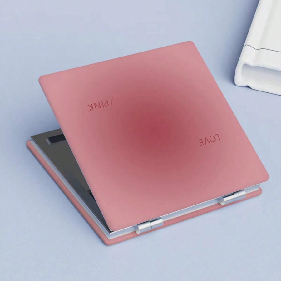 Foldable Pink Small Mirror, Portable Makeup Mirror, And Temporary ...