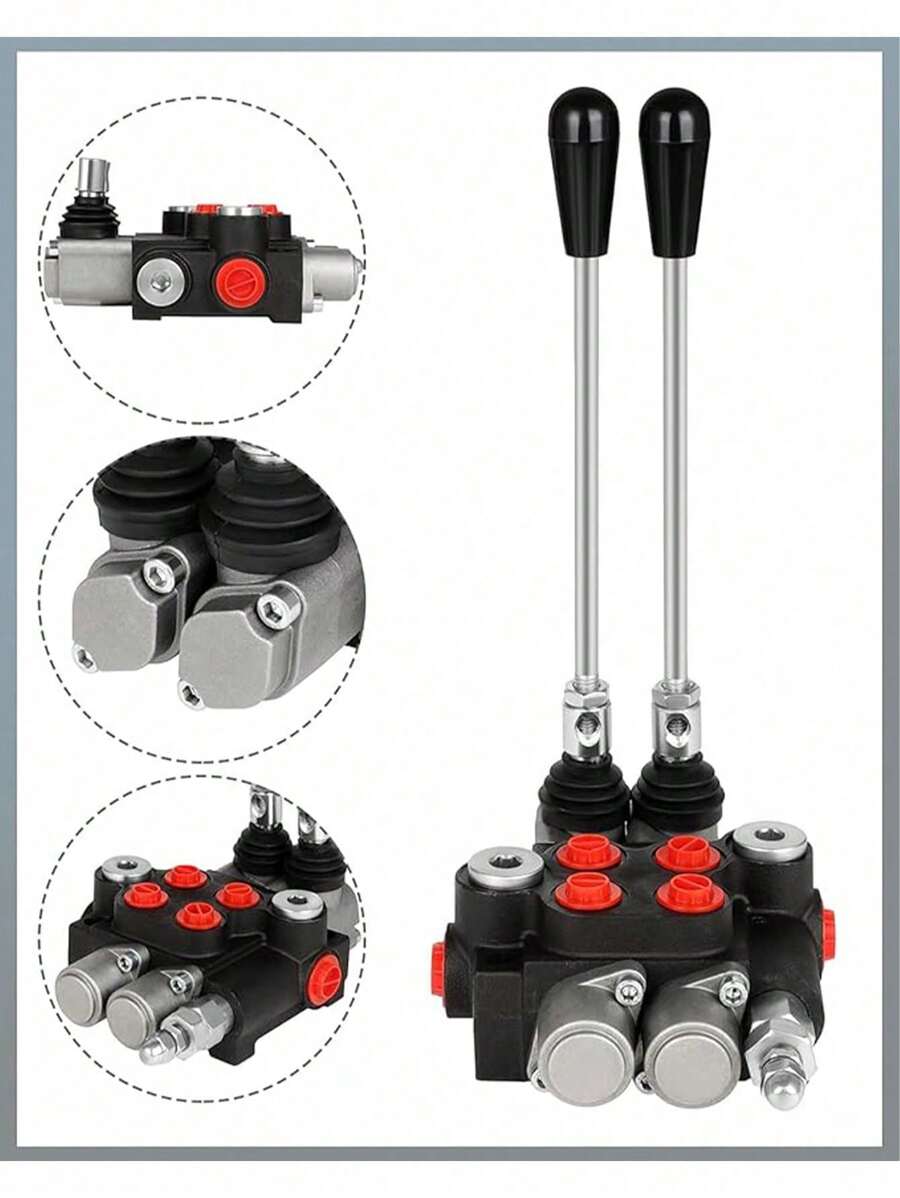 Hydraulic Flow Control Valve G Ports Adjustable Relief Lever Handle ...