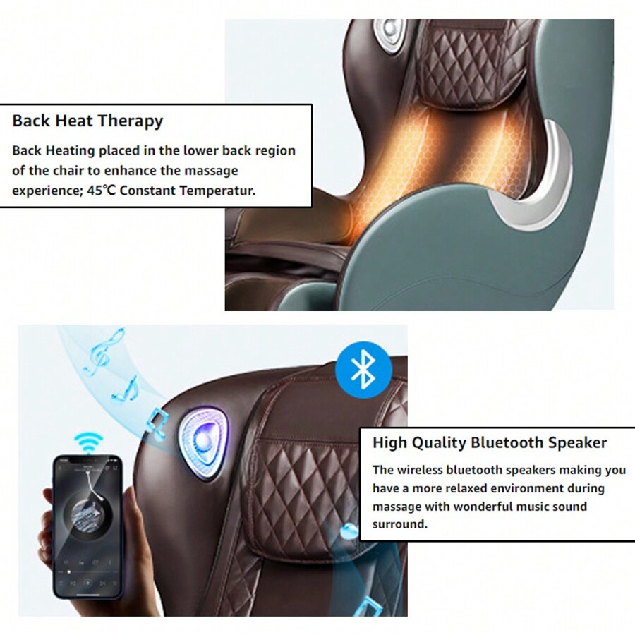 BOSSCARE 3D SL Track Full Body Massage Chair, Zero Gravity Massage ...
