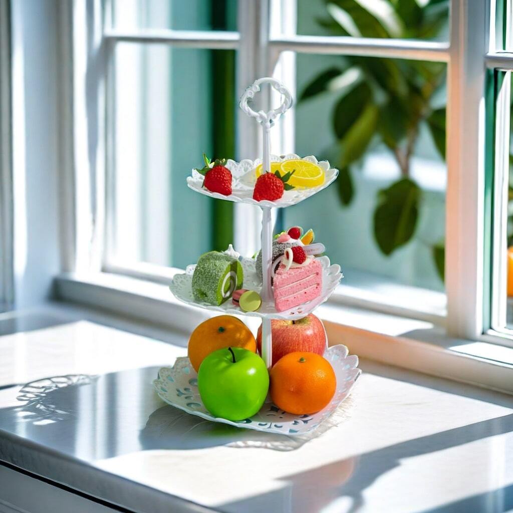 Multi-Tiered Dessert Display Stand For Birthday Party Decorations ...