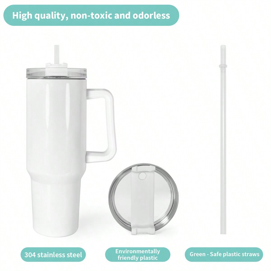 20 Pack 40oz Sublimation Mug With Handle Double Wall Insulation Cups ...