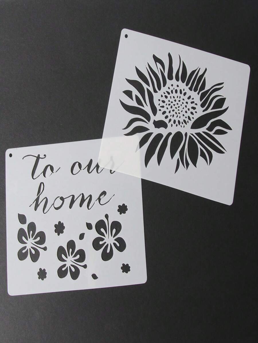 Welcome Sign Pet Drawing Tracing Board Spray Painting Stencil Hollow ...