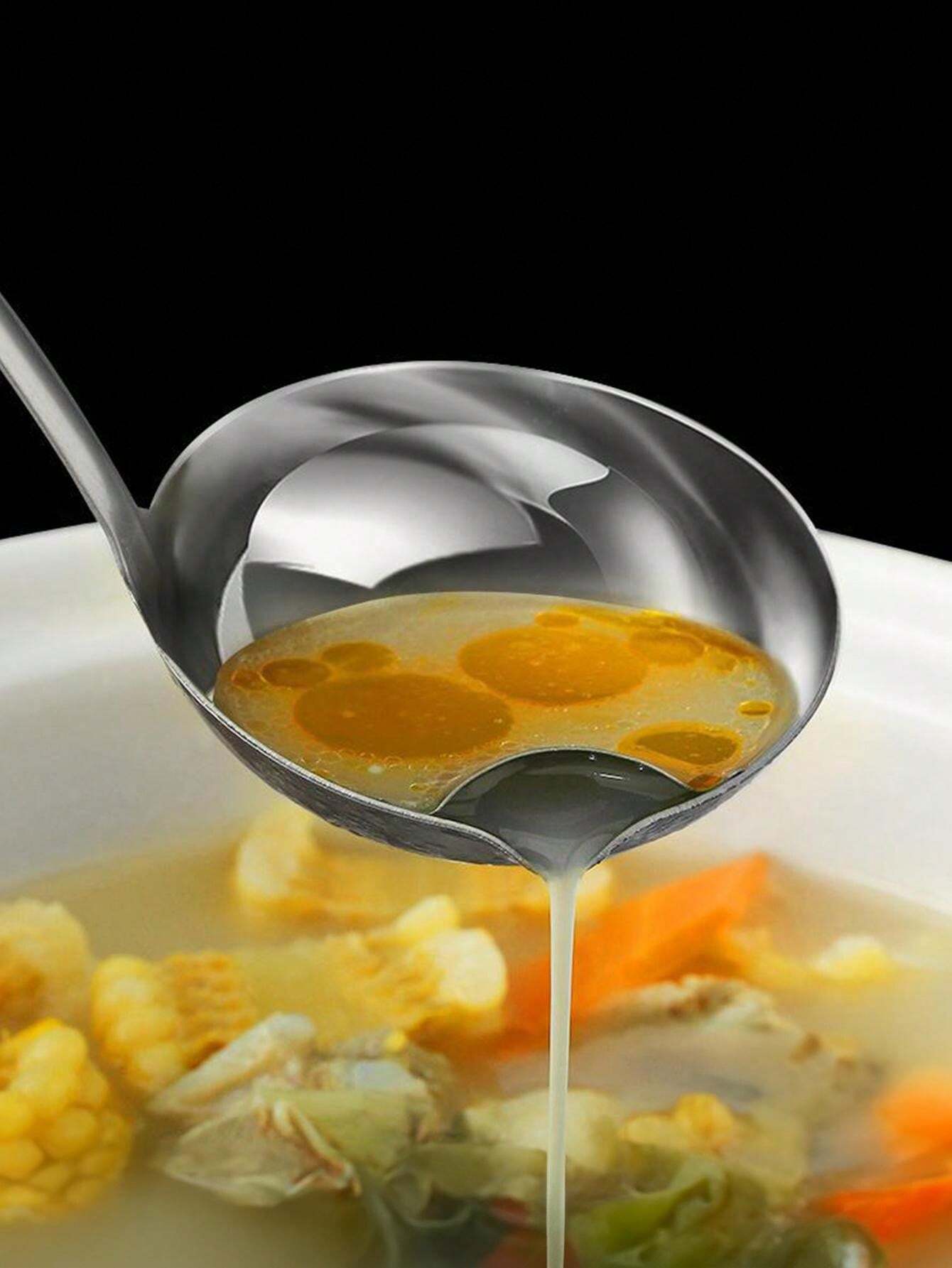 A Stainless Steel Oil Strainer Spoon, Oil Skimmer, Suitable For ...